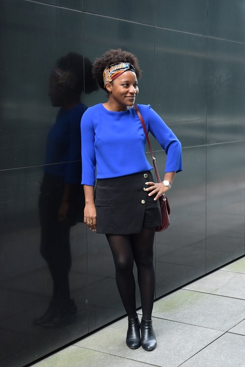 Porter un bandeau en wax au bureau - Deadlines & Dresses