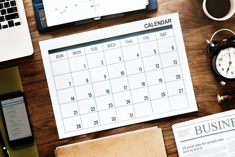 calendrier business - Deadlines & Dresses